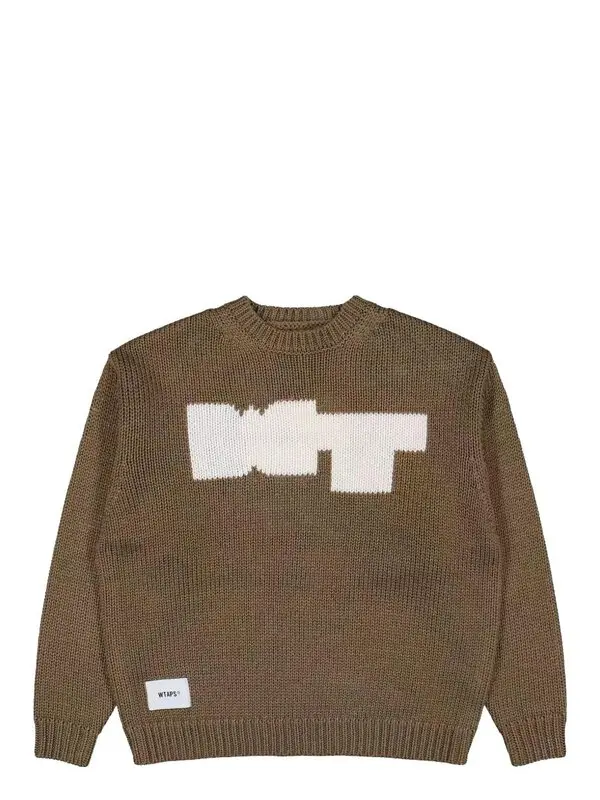 WTAPS Graphic Crew-neck Sweater - Brown