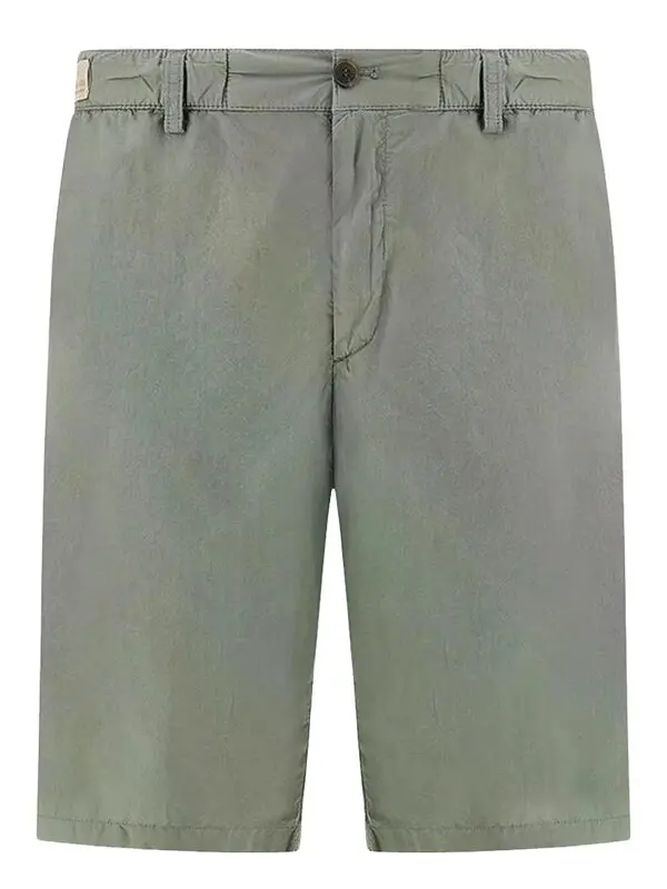 Paul & Shark Cotton Bermuda Shorts - Green