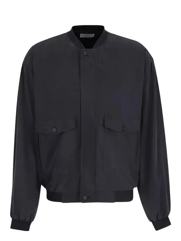 THE ROW Bomber Jacket With Elasticated Hem - Black