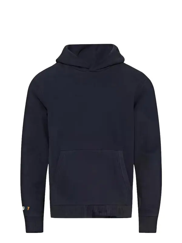 Orlebar Brown Hoodie With Logo Detail - Blue