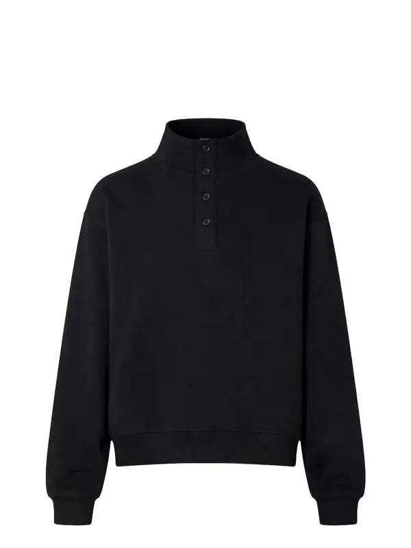 ENTIRE STUDIOS Buttoned Sweatshirt - Black