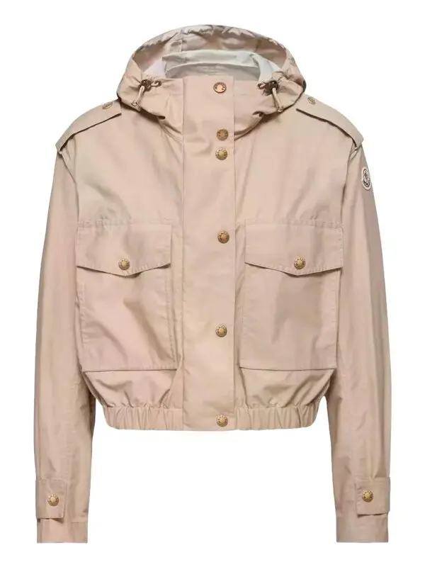 Moncler Button-fastening Flap-pocket Jacket - Neutrals