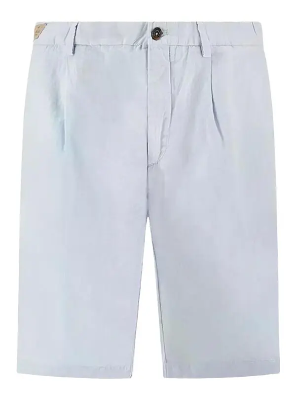 Paul & Shark Buttoned Bermuda Shorts - Blue