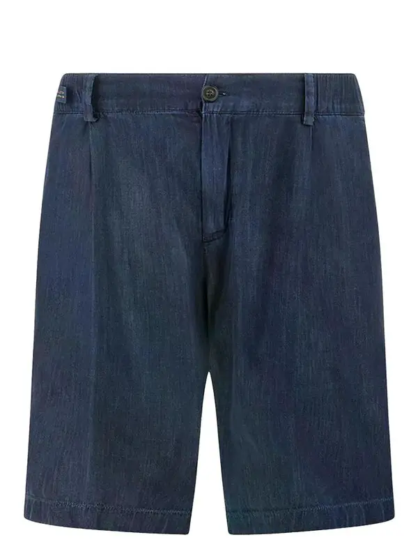Paul & Shark Denim Bermuda Shorts - Blue