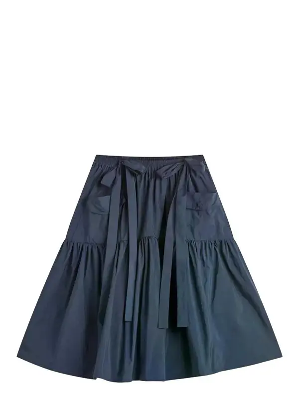 Cecilie Bahnsen Bow Tiered Midi Skirt - Blue