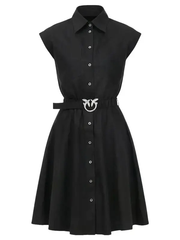 Pinko Buttoned-up A-line Dress - Black