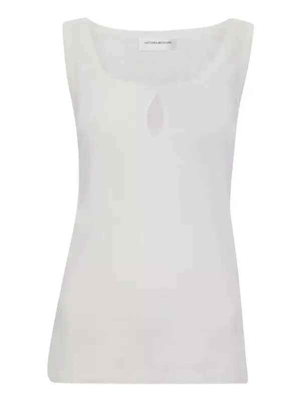Victoria Beckham Split Tank Top - White