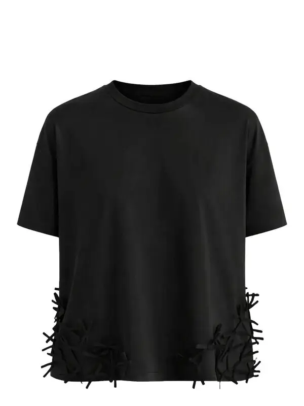 MEIMEIJ Tasseled T-shirt - Black