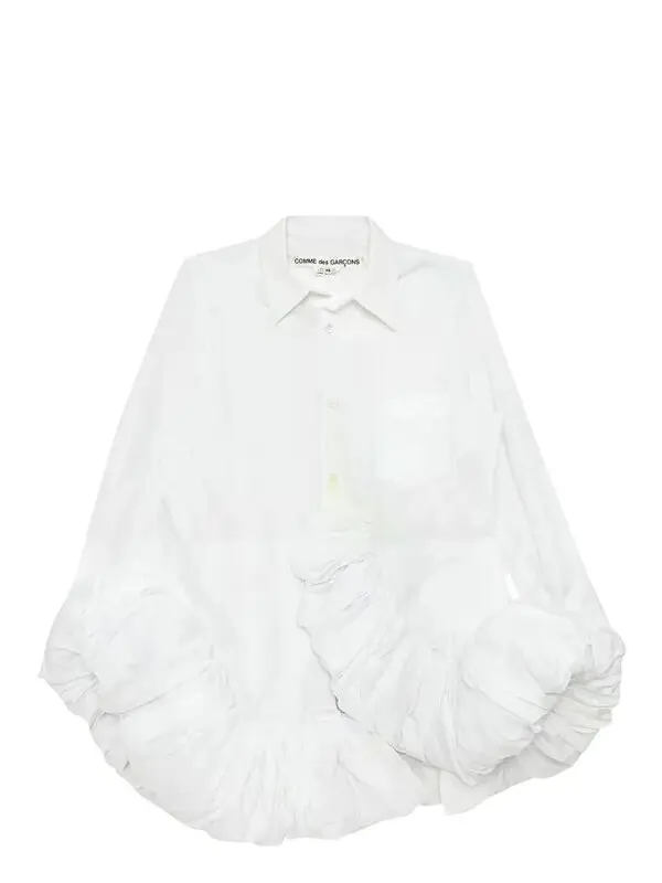 Comme Des Garçons Ruffled Shirt - White