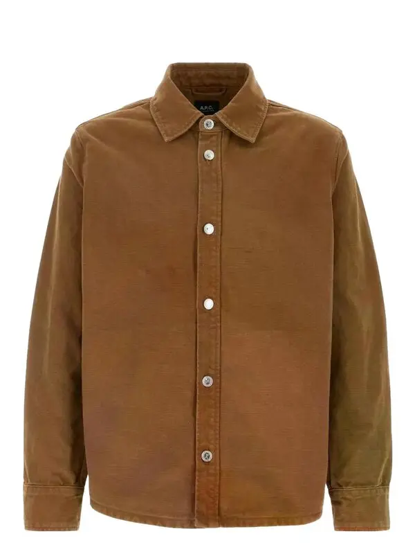A.p.c. Button Down Jacket - Brown
