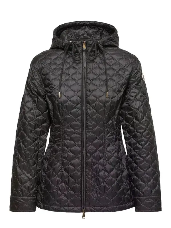 Moncler Arum Quilted Hooded Jacket - Black
