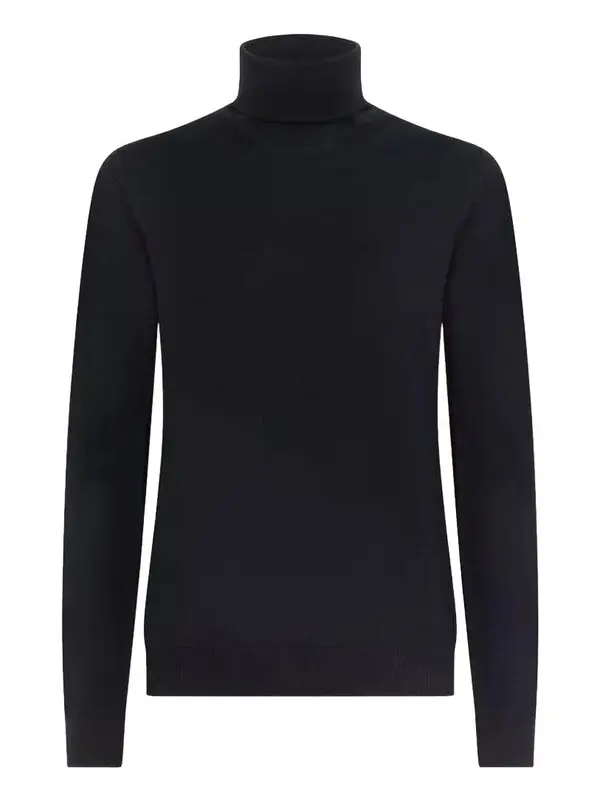 Alpha Studio Roll-neck Knitwear - Blue