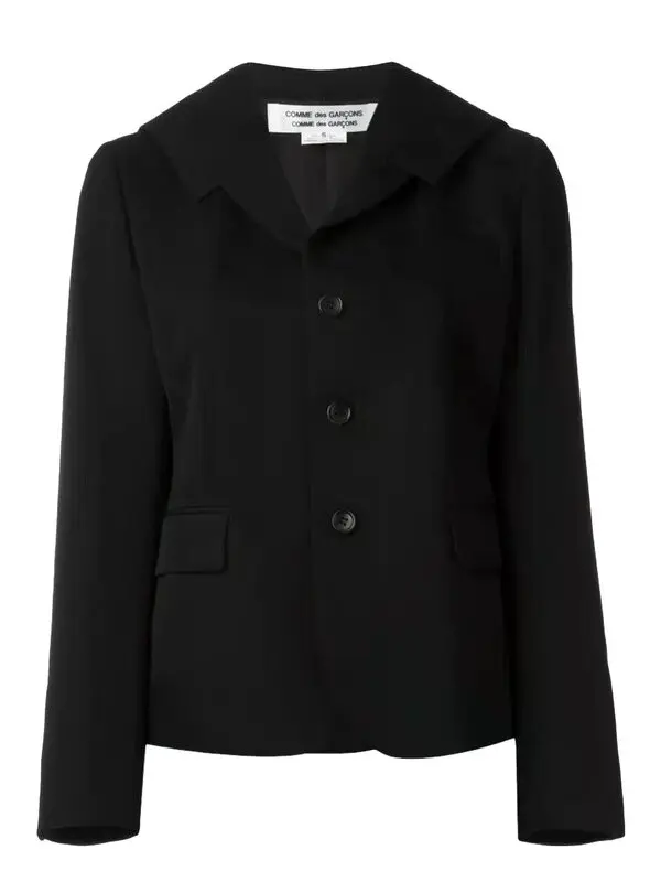 Comme Des Garçons Buttoned Jacket - Black