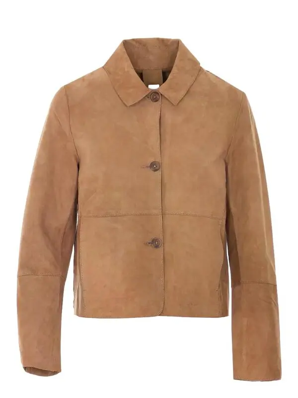 BULLY Suede Button Jacket - Neutrals