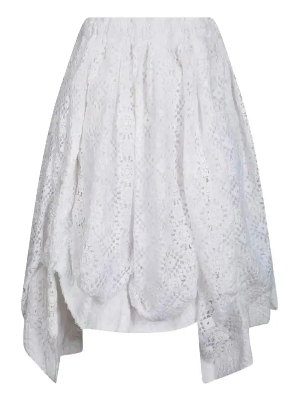 Comme Des Garçons Lace Trousers - White