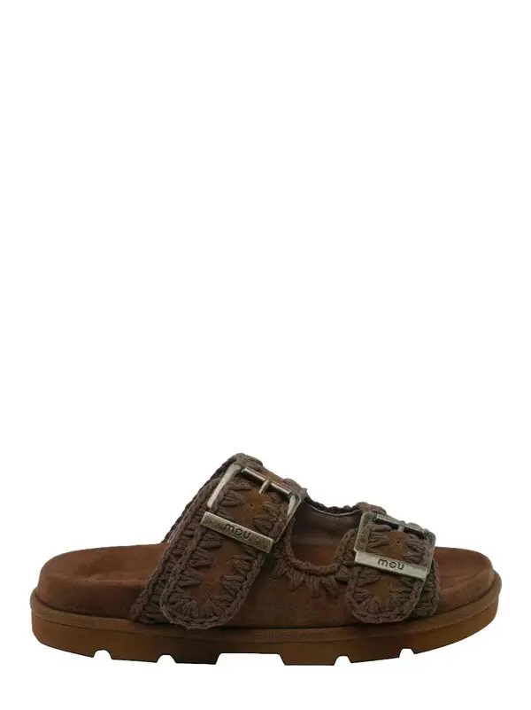 Mou Suede Sandals - Brown
