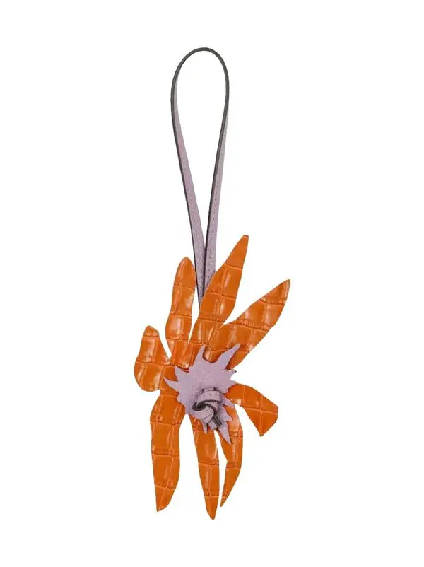 Paul Smith Floral Bag Charm - Orange