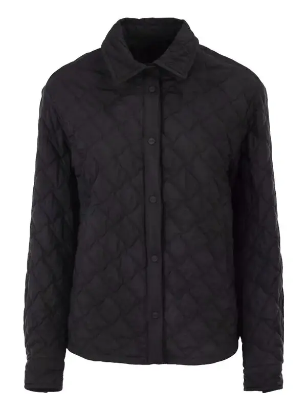 Herno Ecoage Diamond-quilt Puffer Jacket - Black