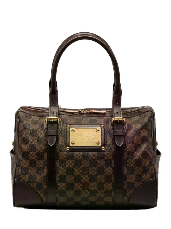 LOUIS VUITTON 2008 Damier Ebene Berkeley Handbag - Brown