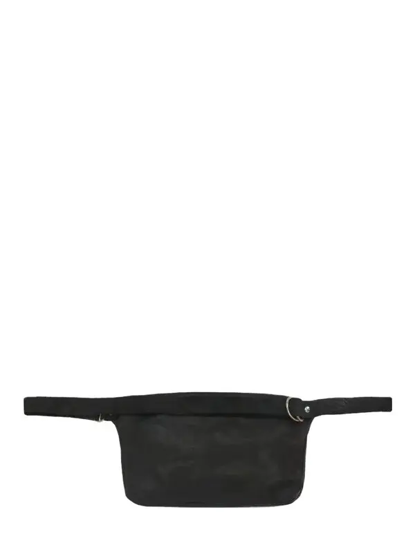 Guidi Leather Belt Bag With Double-slider Zip Fastening - Black