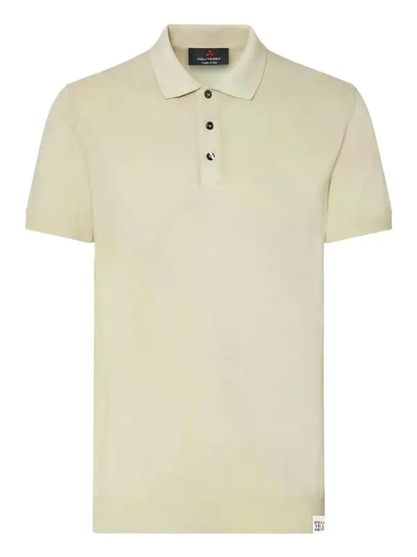 Peuterey Patch-detail Polo Shirt - Neutrals