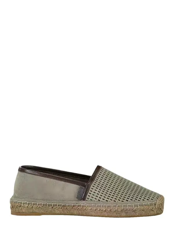 Brunello Cucinelli Sparkling Net Espadrilles - Green