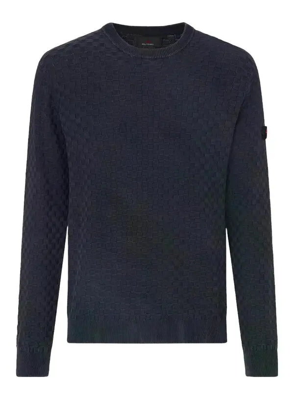 Peuterey Textured Crew-neck Sweater - Blue