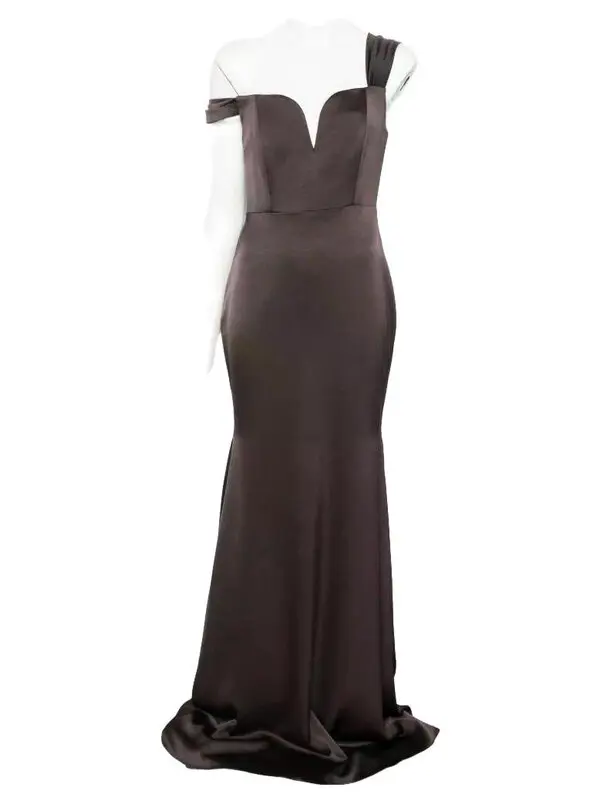 Alex Perry Sweetheart Neck Gown - Brown