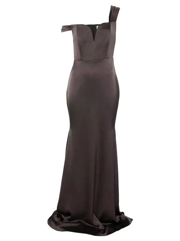 Alex Perry Sweetheart Neck Gown - Brown
