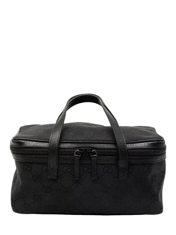 Gucci Gg Canvas Vanity Bag - Black