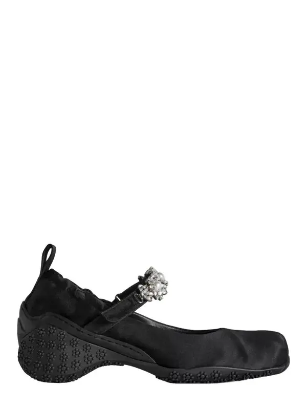 Simone Rocha Flower-embellished Ballet Flats - Black