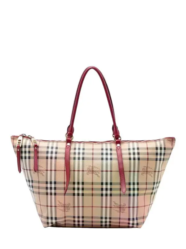 Burberry 2000-2017 Haymarket Check Salisbury Tote Bag - Brown