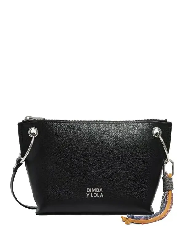 Bimba Y Lola Medium Trapezium Cross Body Bag - Black