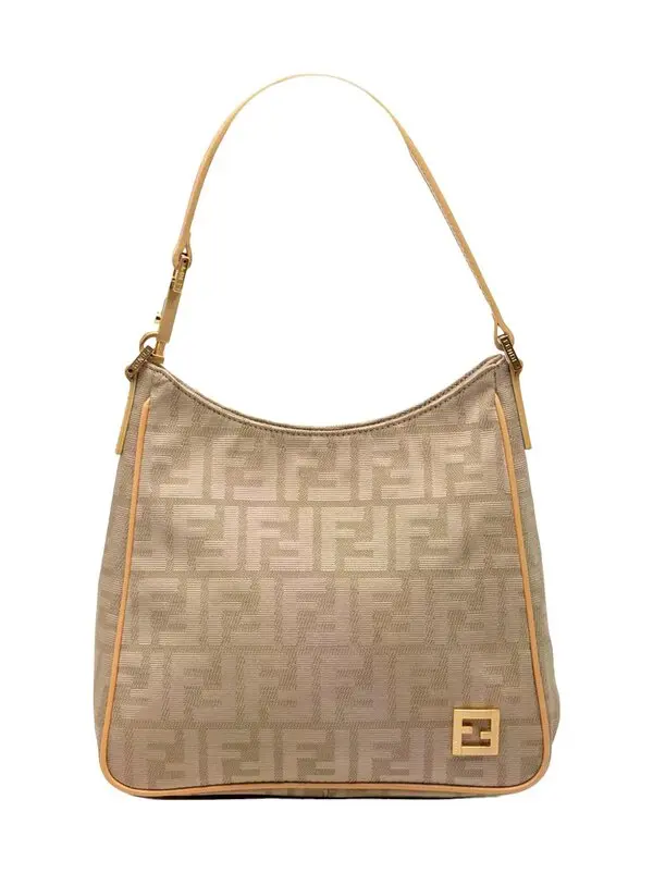 Fendi Zucca Canvas Shoulder Bag - Brown