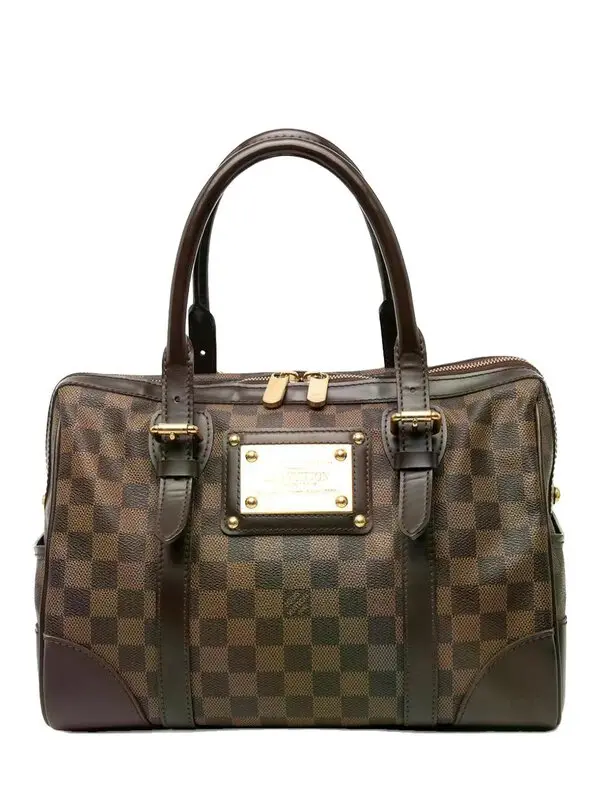LOUIS VUITTON Damier Ebene Berkeley Handbag - Brown