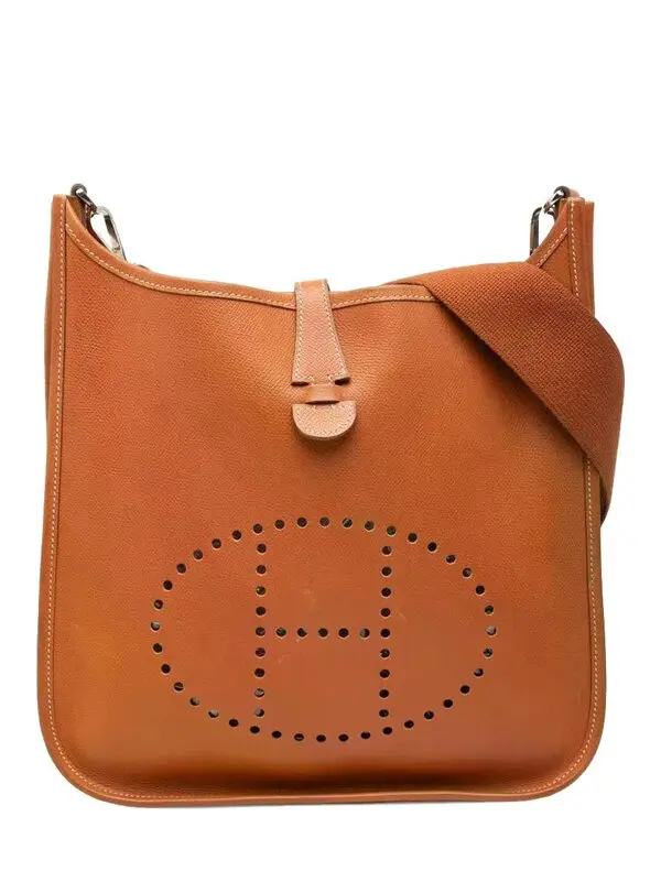 Hermès 2005 Epsom Evelyne Pm Crossbody Bag - Brown