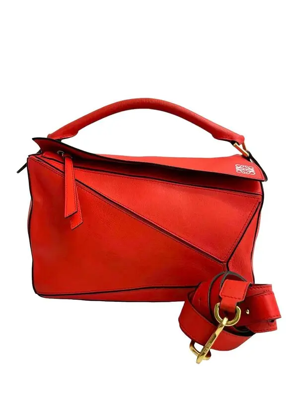 Loewe 2010-2026 Medium Puzzle Satchel - Red