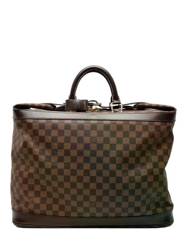 LOUIS VUITTON 2002 Damier Ebene Grimaud Travel Bag - Brown
