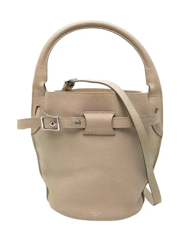 Celine Nano Leather Big Bucket Satchel - Brown