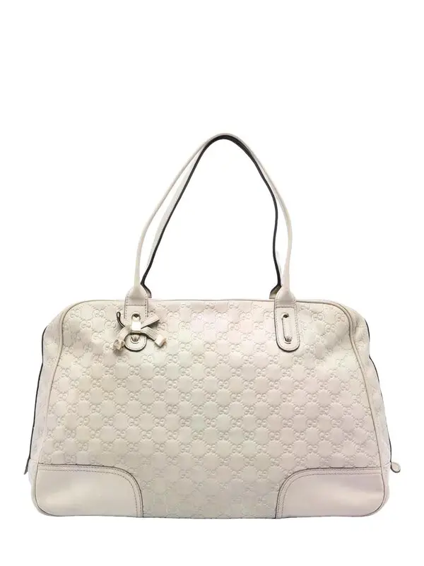 Gucci Large Sissima Princy Tote Bag - White