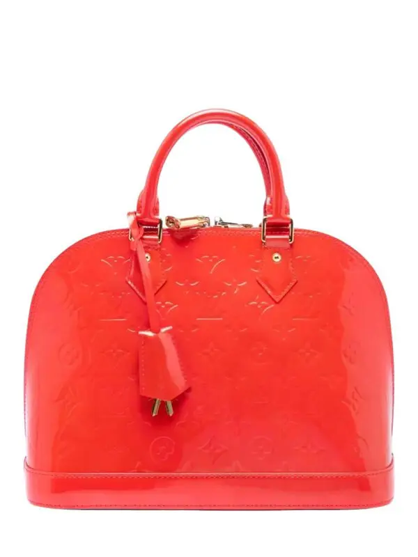 LOUIS VUITTON 2012 Monogram Vernis Alma Pm Satchel - Orange