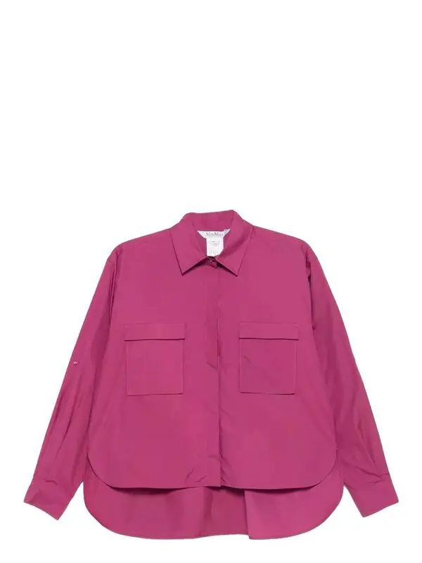 Max Mara Flap Pockets Curved Hem Shirt - Pink