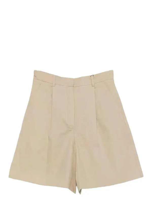 Max Mara Pleated Shorts - Neutrals