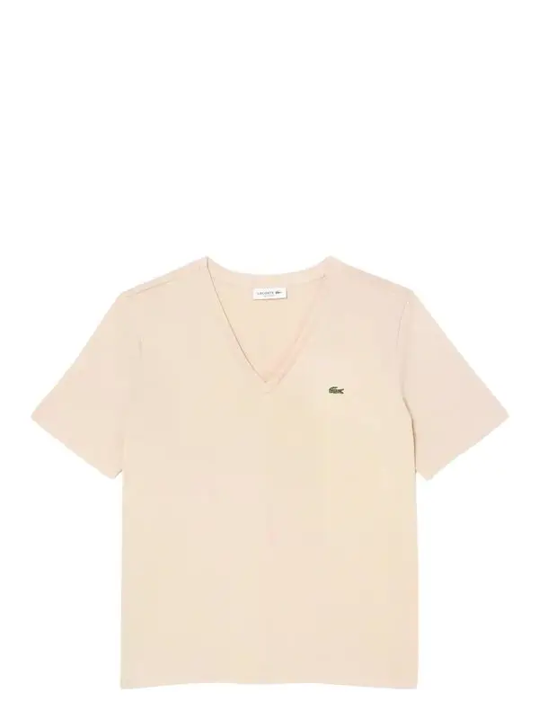 Lacoste V-neck T-shirt - Neutrals