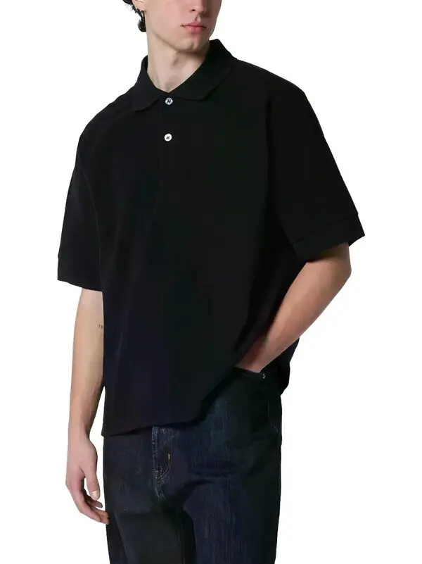 Studio Nicholson Short-sleeve Polo Shirt - Black