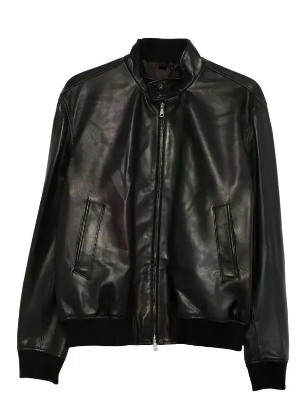 Tagliatore Leather Jacket - Black