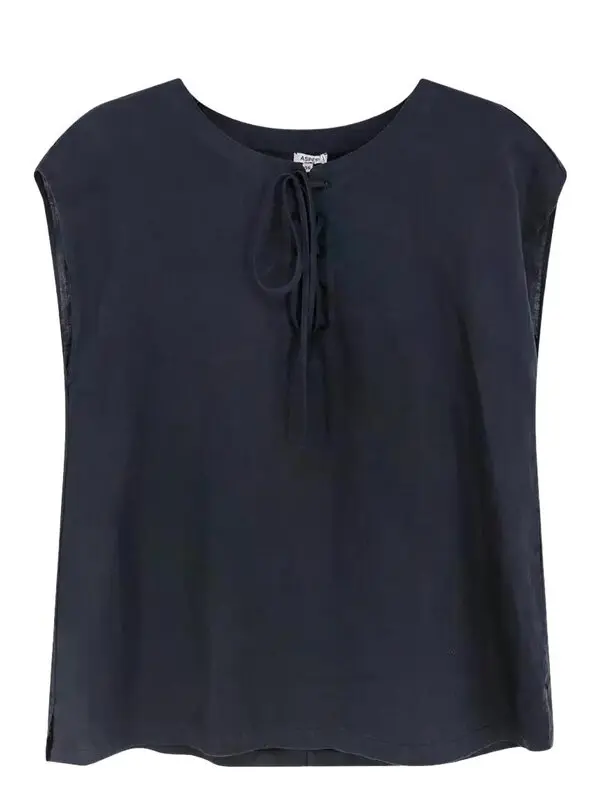 Aspesi Tie-neck Sleeveless Top - Blue