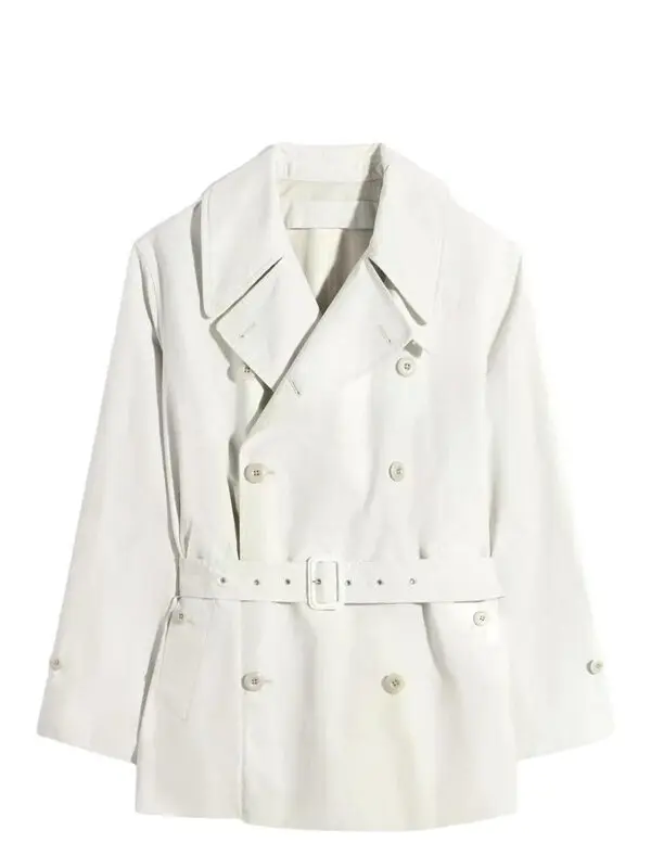 LEMAIRE Belted Trench Coat - Neutrals
