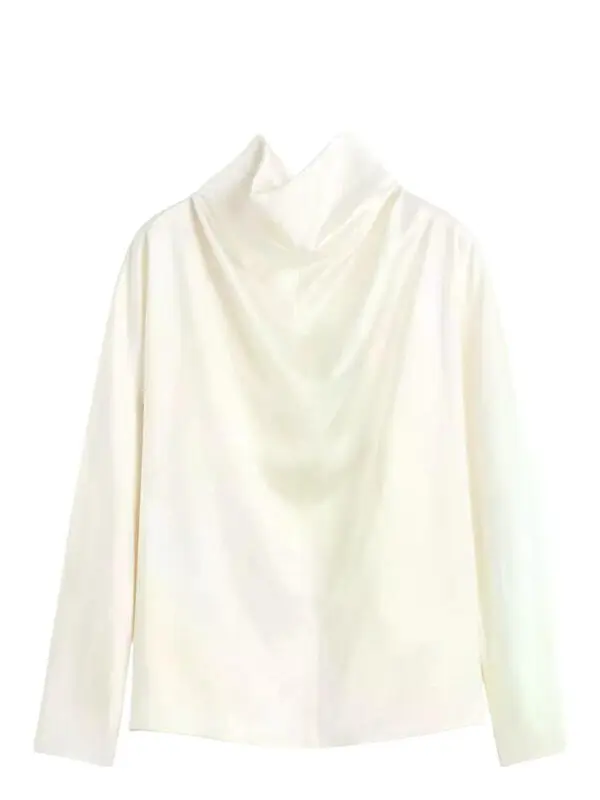 TOTEME Draped Cowl-neck Blouse - White
