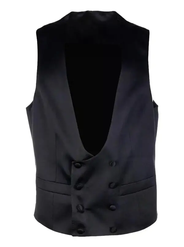 Corneliani Double-breasted Waistcoat - Blue